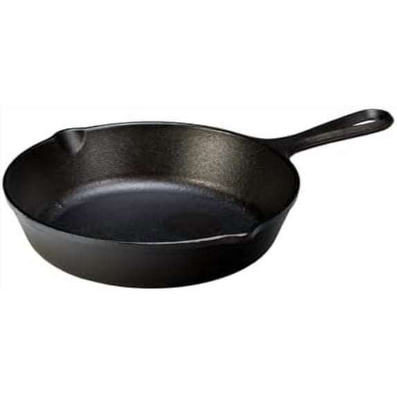 8 Inch Cast Iron Pre-Seasoned Skillet – Signature Teardrop Handle - Use ...