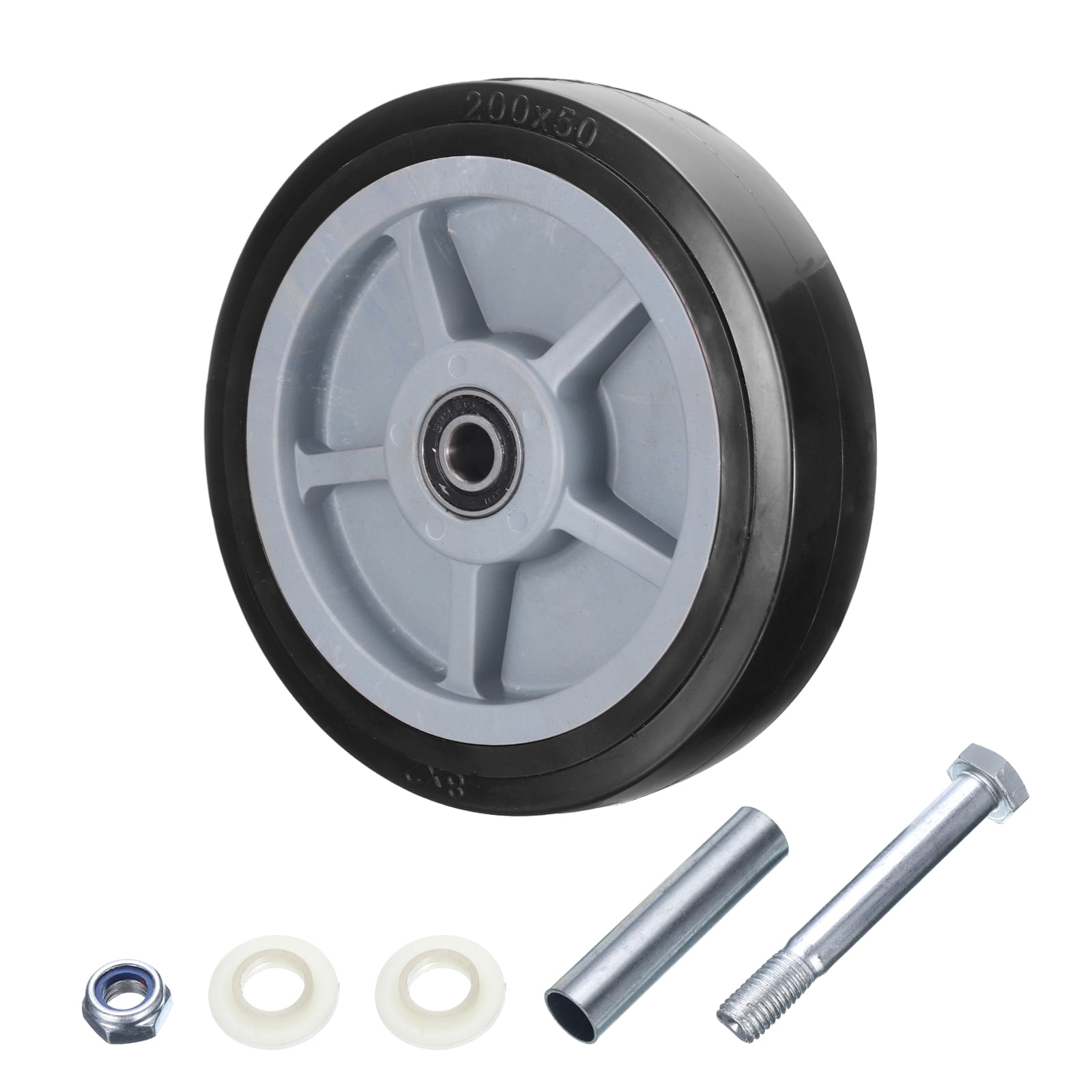 8 Inch Caster Wheels, Polymer on Steel Wheel with Load-Bearing Capacity ...