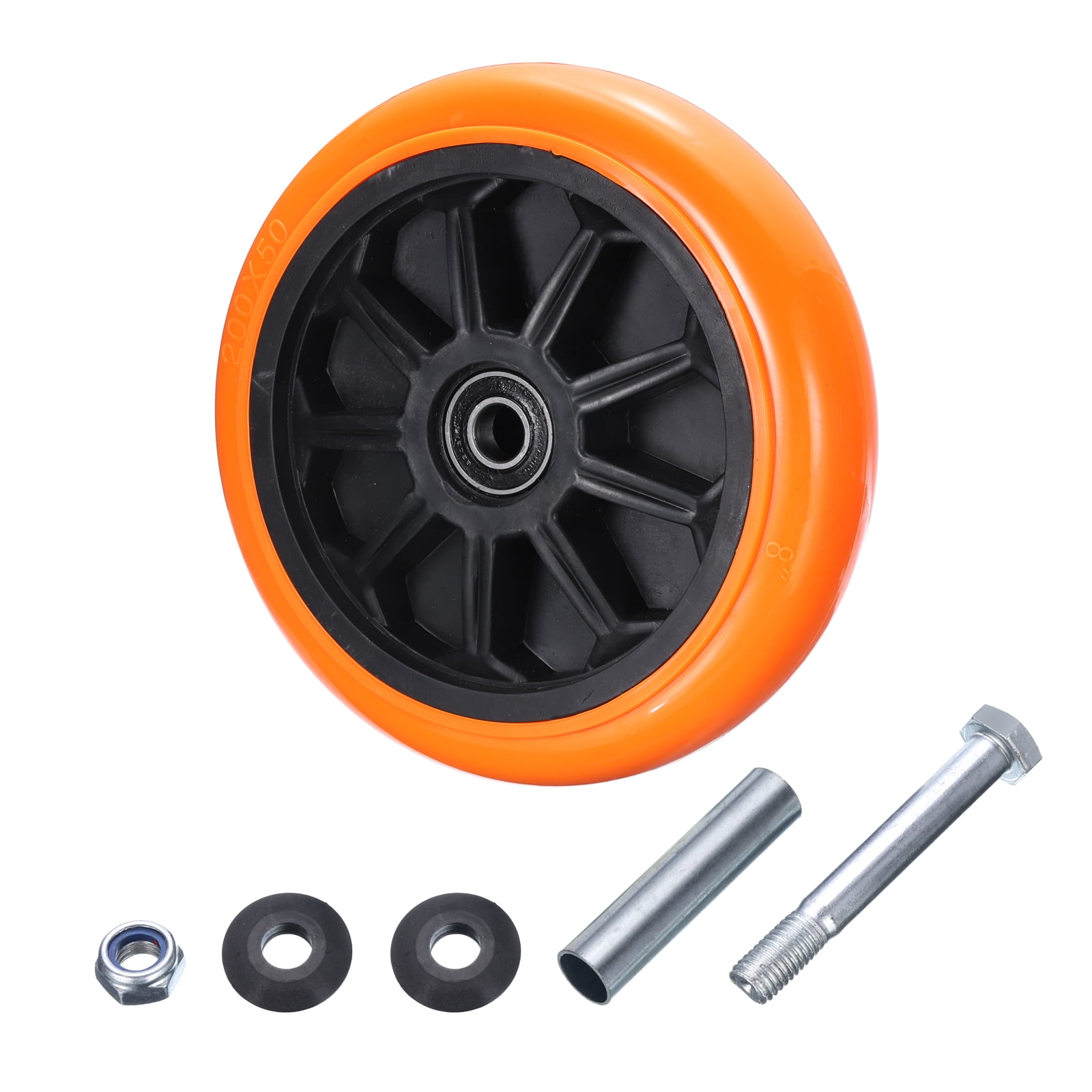 8 Inch Caster Wheels, Polymer on Steel Wheel with Load-Bearing Capacity ...