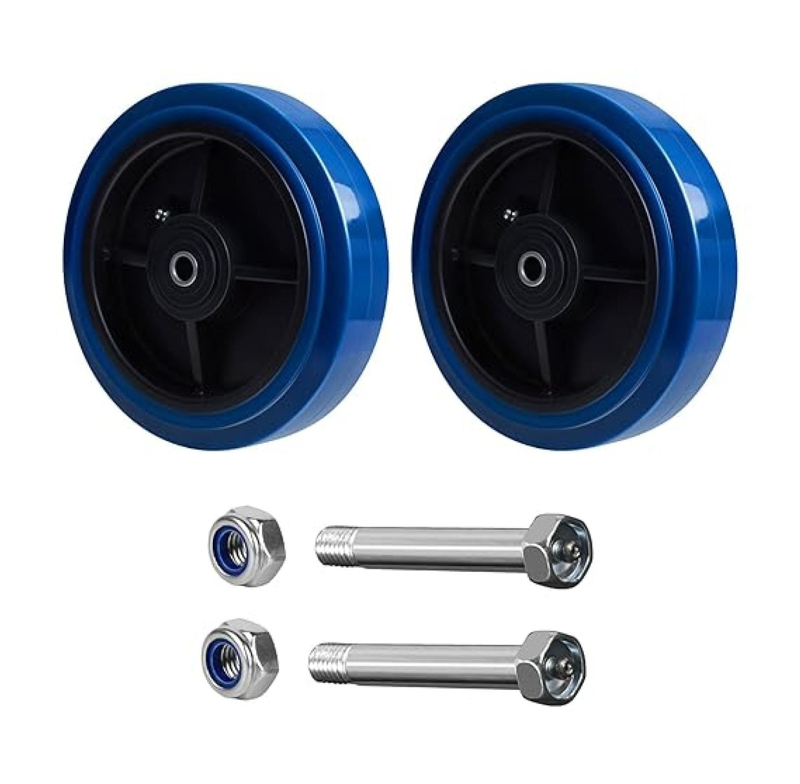 8 Inch Caster Wheels, Polyurethane on Polyolefin Wheel with Bearing- 1/ ...