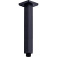 8 Inch Ceiling Mounted Straight Shower Arm Matte Black Square Extension ...