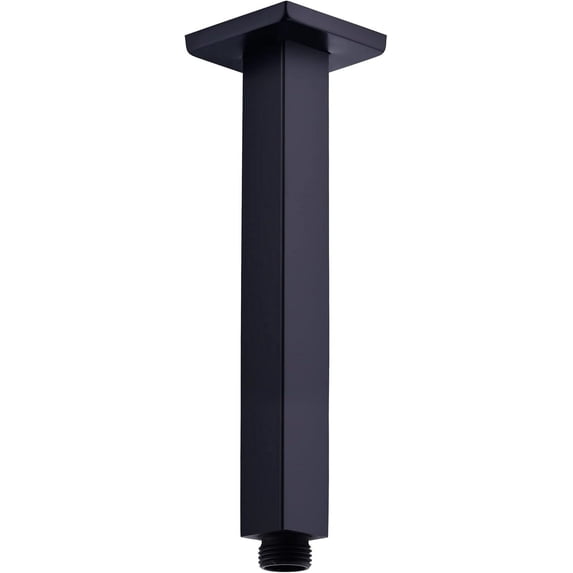8 Inch Ceiling Mounted Straight Shower Arm Matte Black Square Extension ...