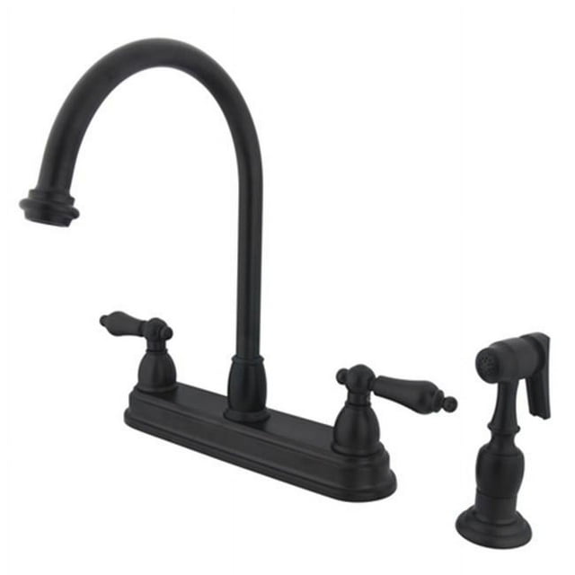 8 Inch Center Kitchen Faucet With Side Sprayer - Oil Rubbed Bronze ...