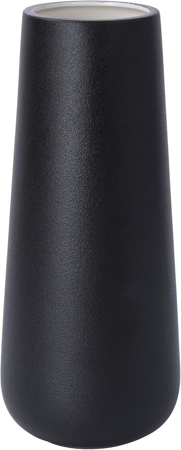 8 Inch Ceramic Flower Vase Textured Finishing, Minimalist Design for ...