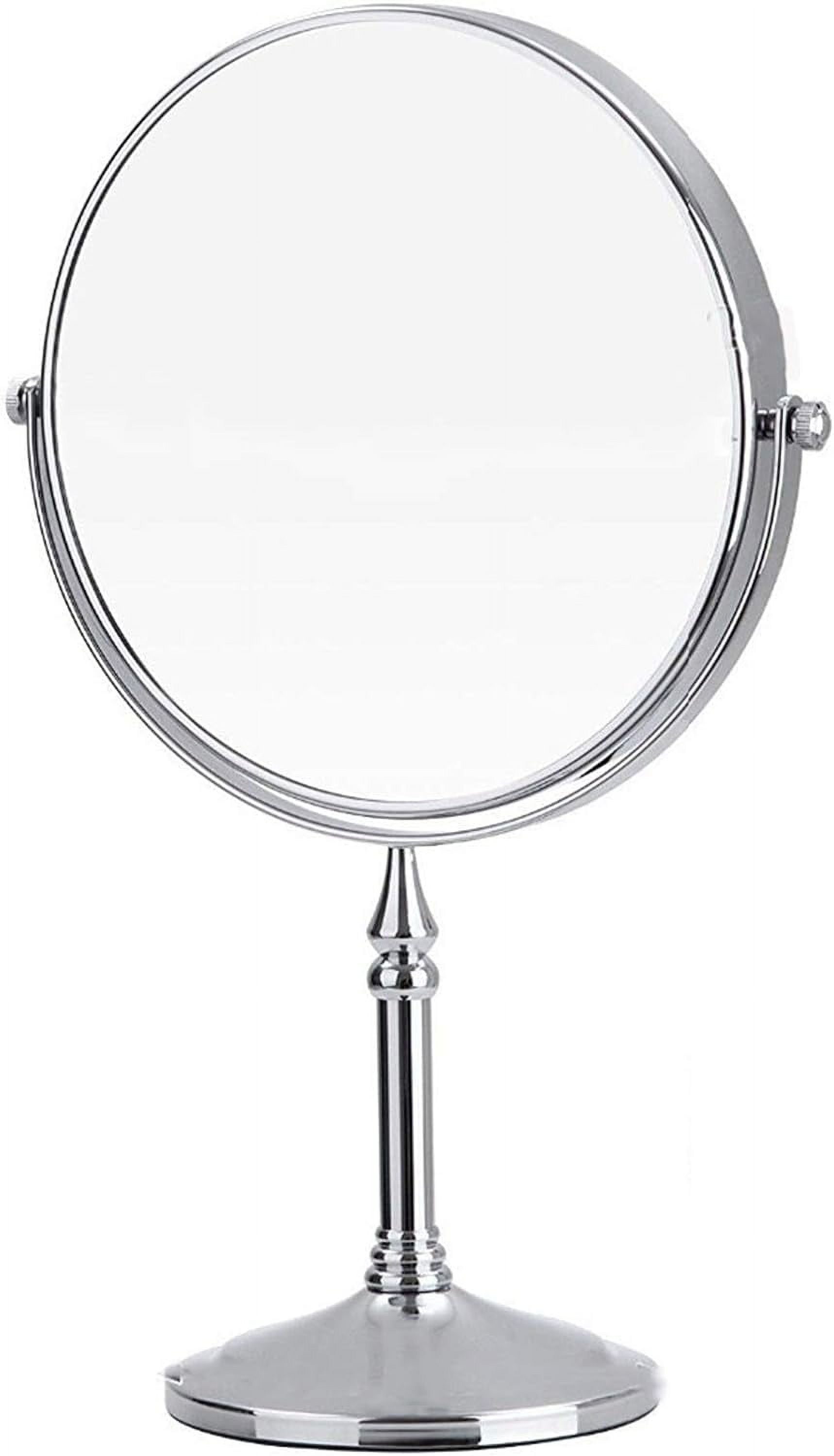 8 Inch Countertop Makeup Mirrors, Double Sided Brass Vanity Mirror with ...