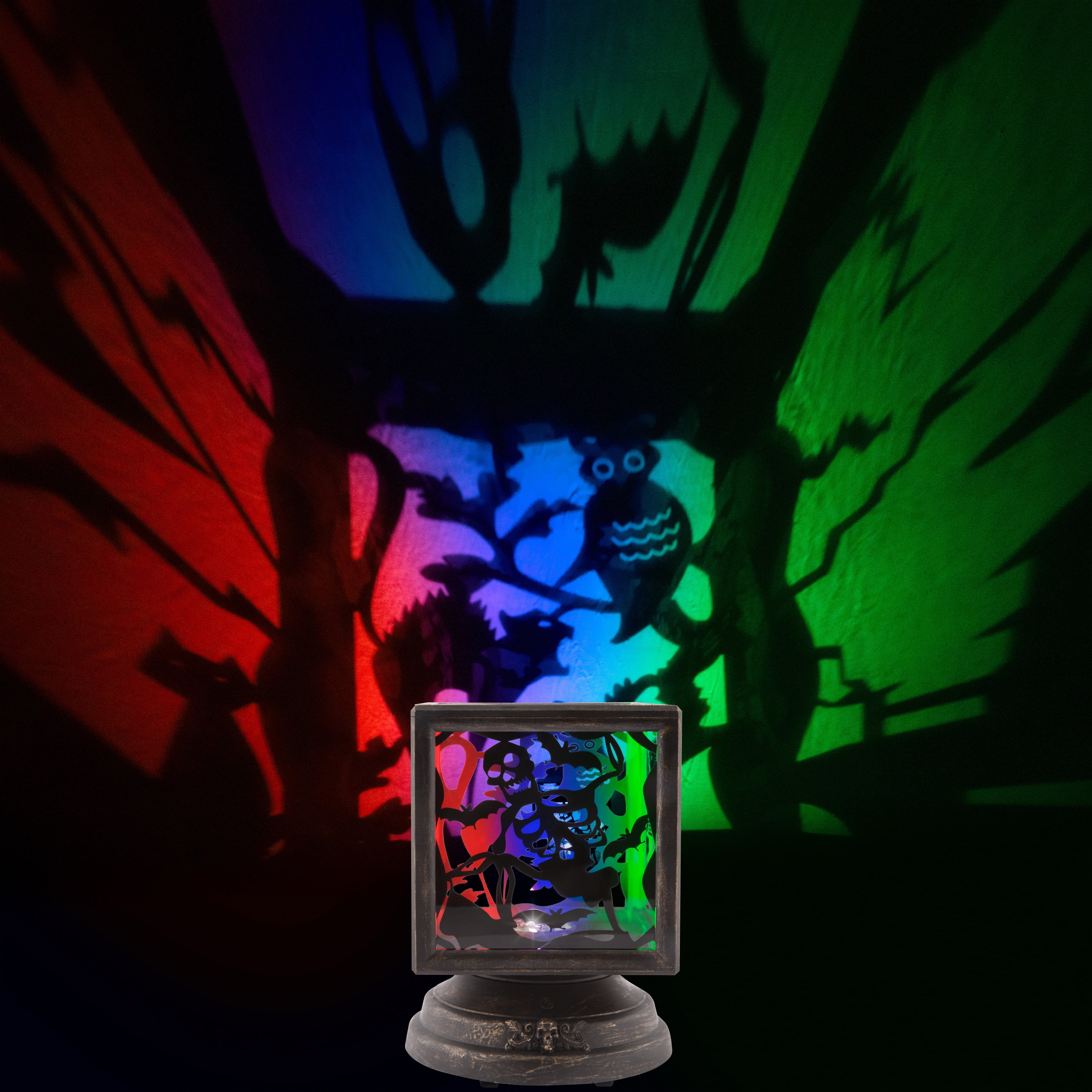 8 Inch Cube X Cube Halloween Scene (RGB) Halloween Lightshow Projection ...