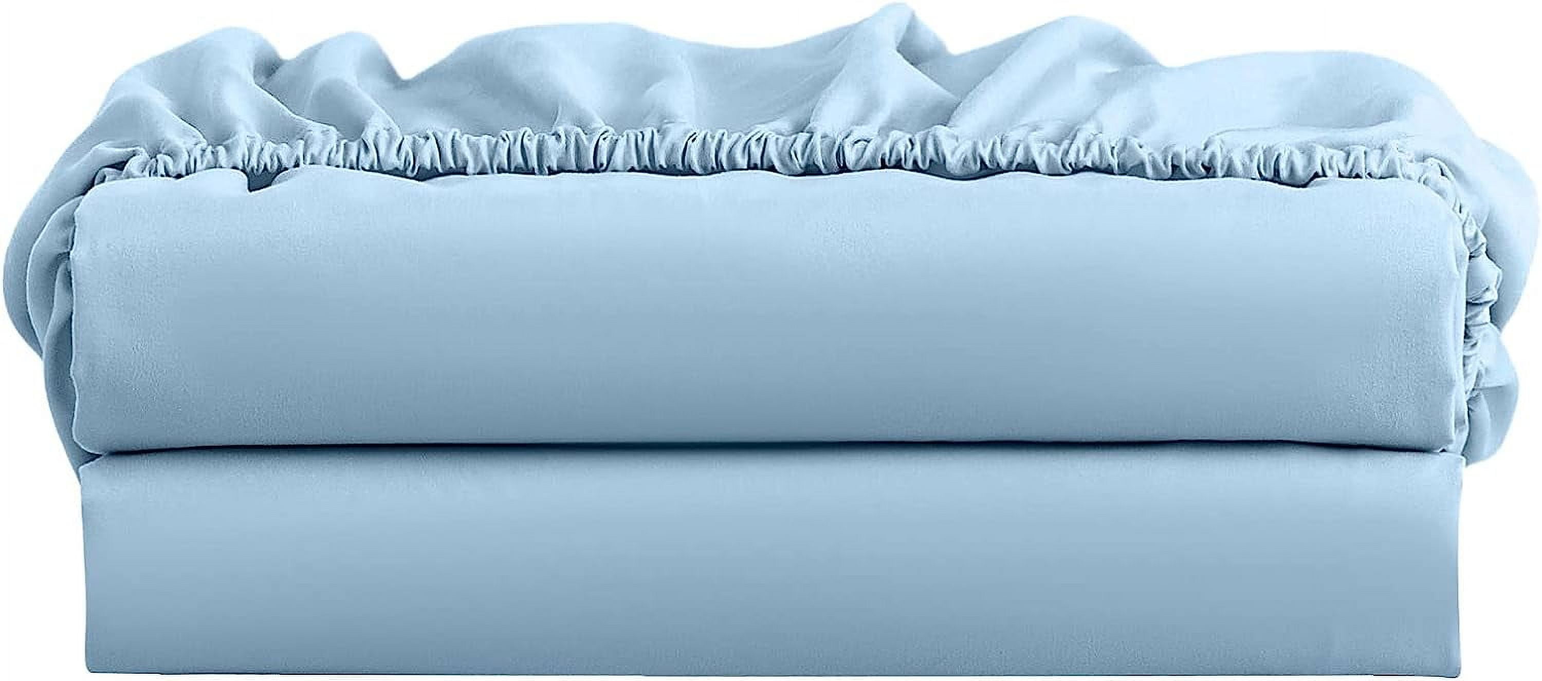 8" Inch Deep Pocket Twin Size Fitted Sheet Only - 400 Thread Count ...