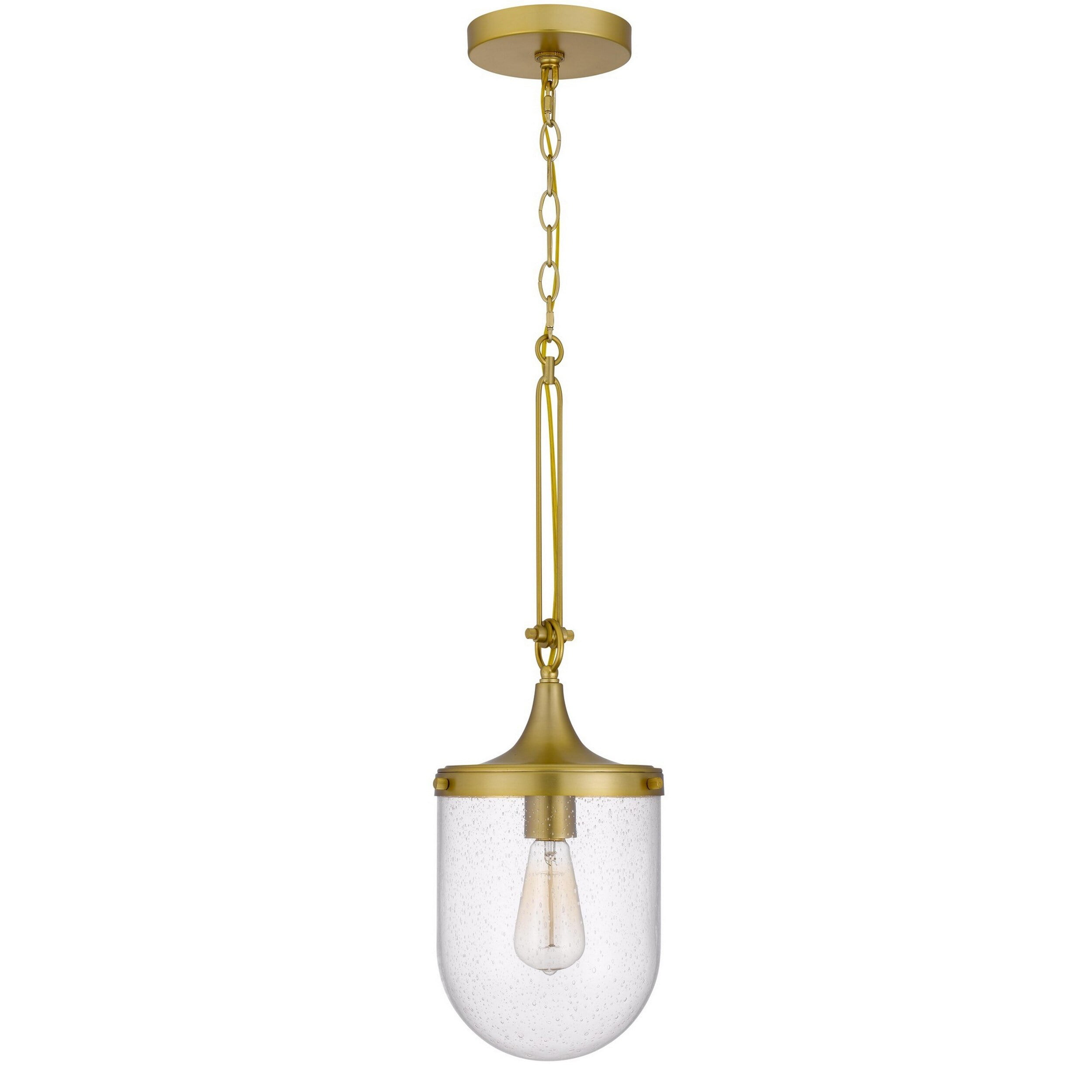 8 Inch Dia. Pendant Ceiling Light Fixture, Round Glass Shade ...