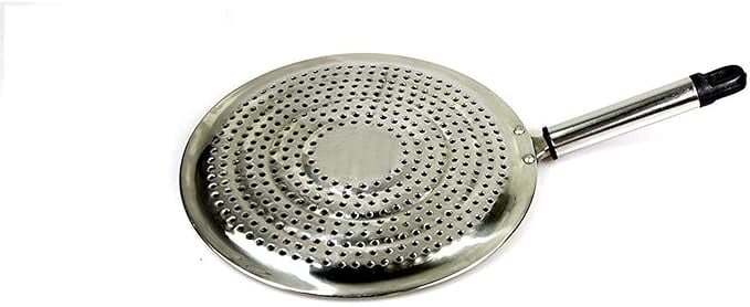 8 Inch Dia, Stainless Steel Hot Roast Tawa Roasting Tawa Roaster Grill ...