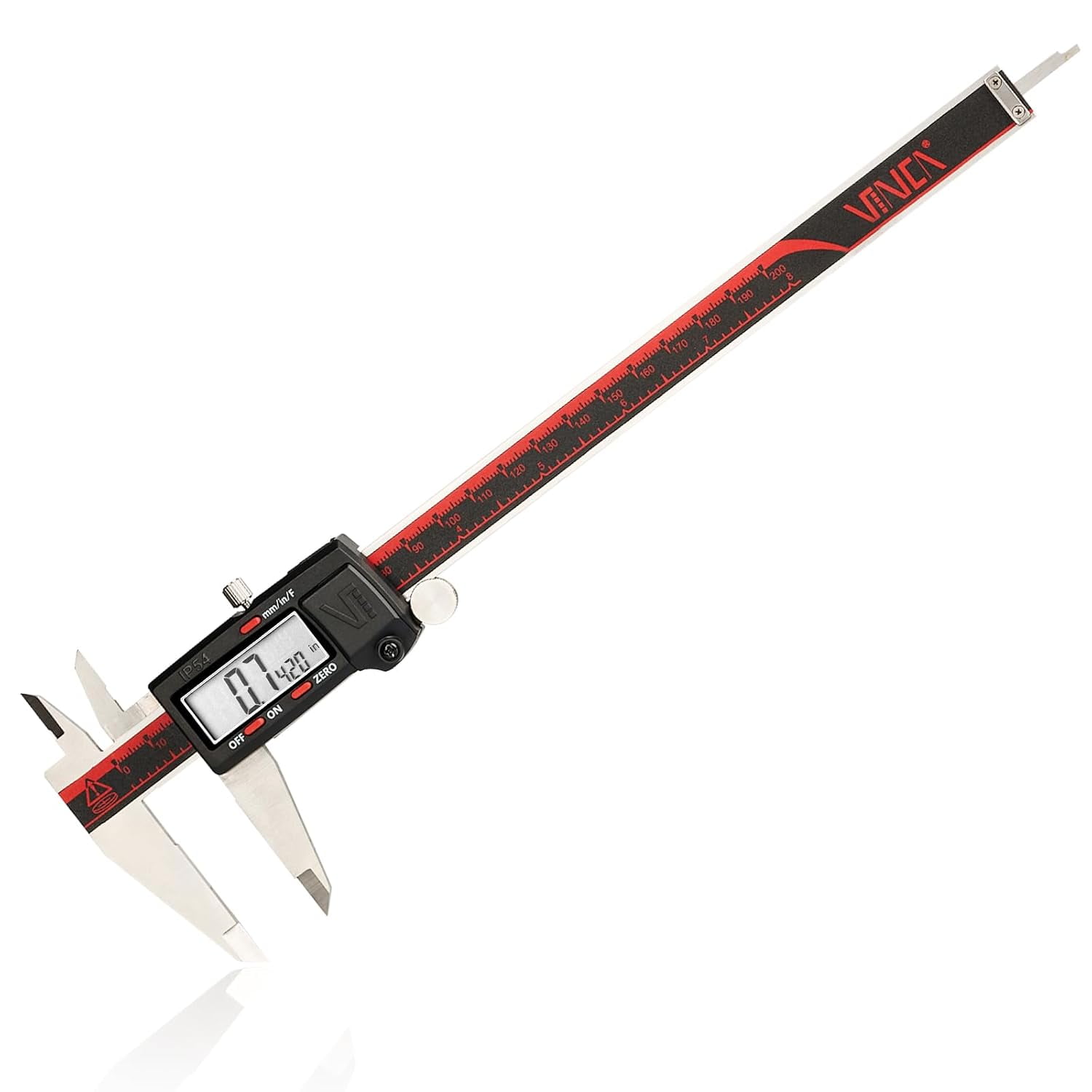 8 Inch Digital Caliper with Inch/Millimeter/Fraction Conversion ...