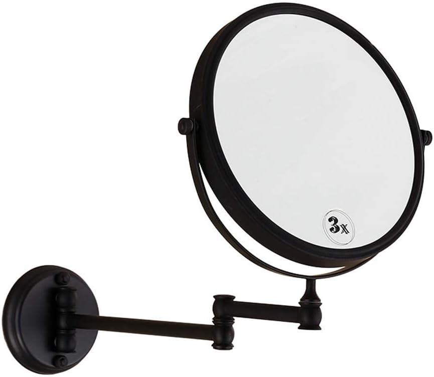 8 Inch Double-Sided Swivel Wall Mount Makeup Mirror, 360°Swivel ...