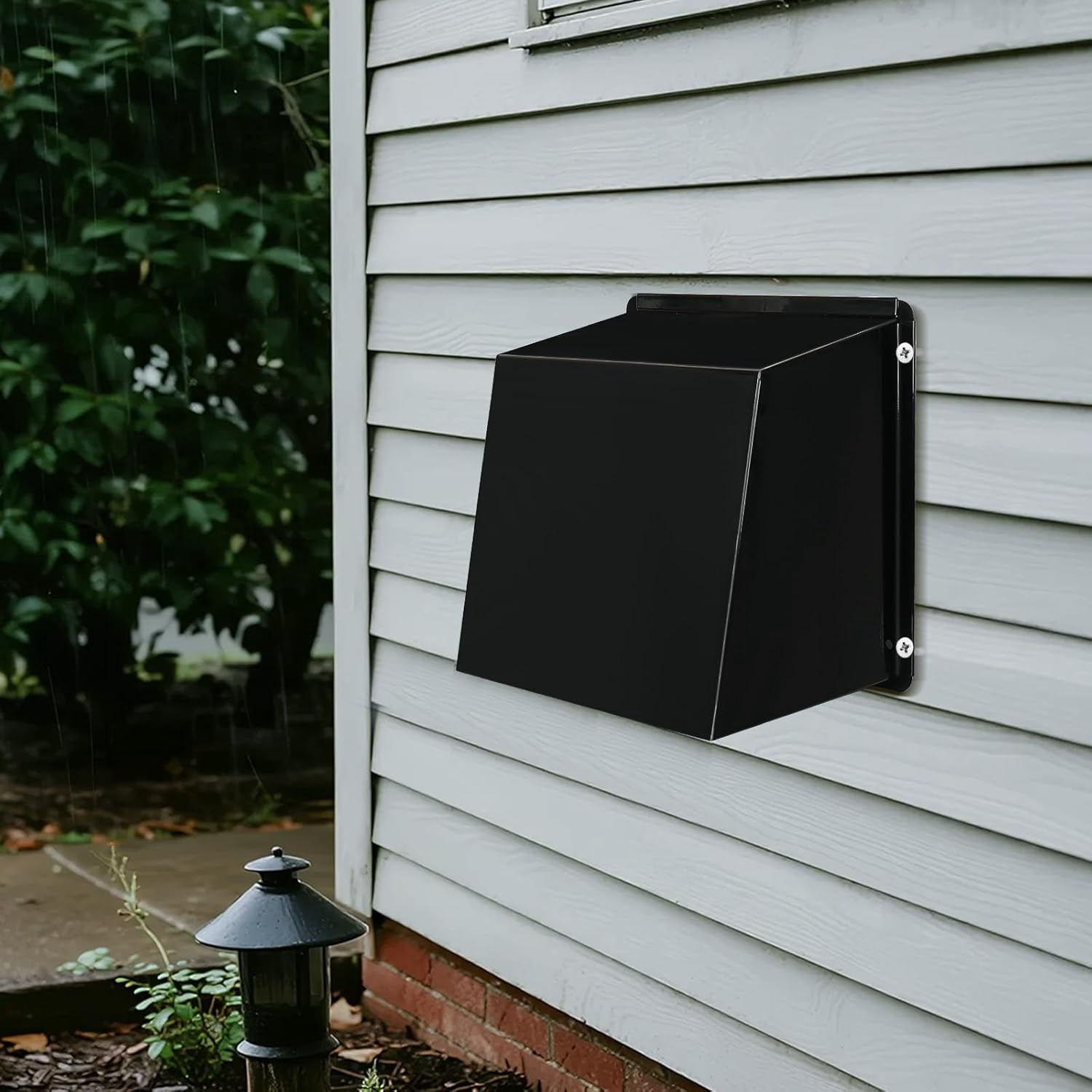 8 Inch Dryer Vent Cover with Screen and Damper, Outdoor Wall Exhaust ...