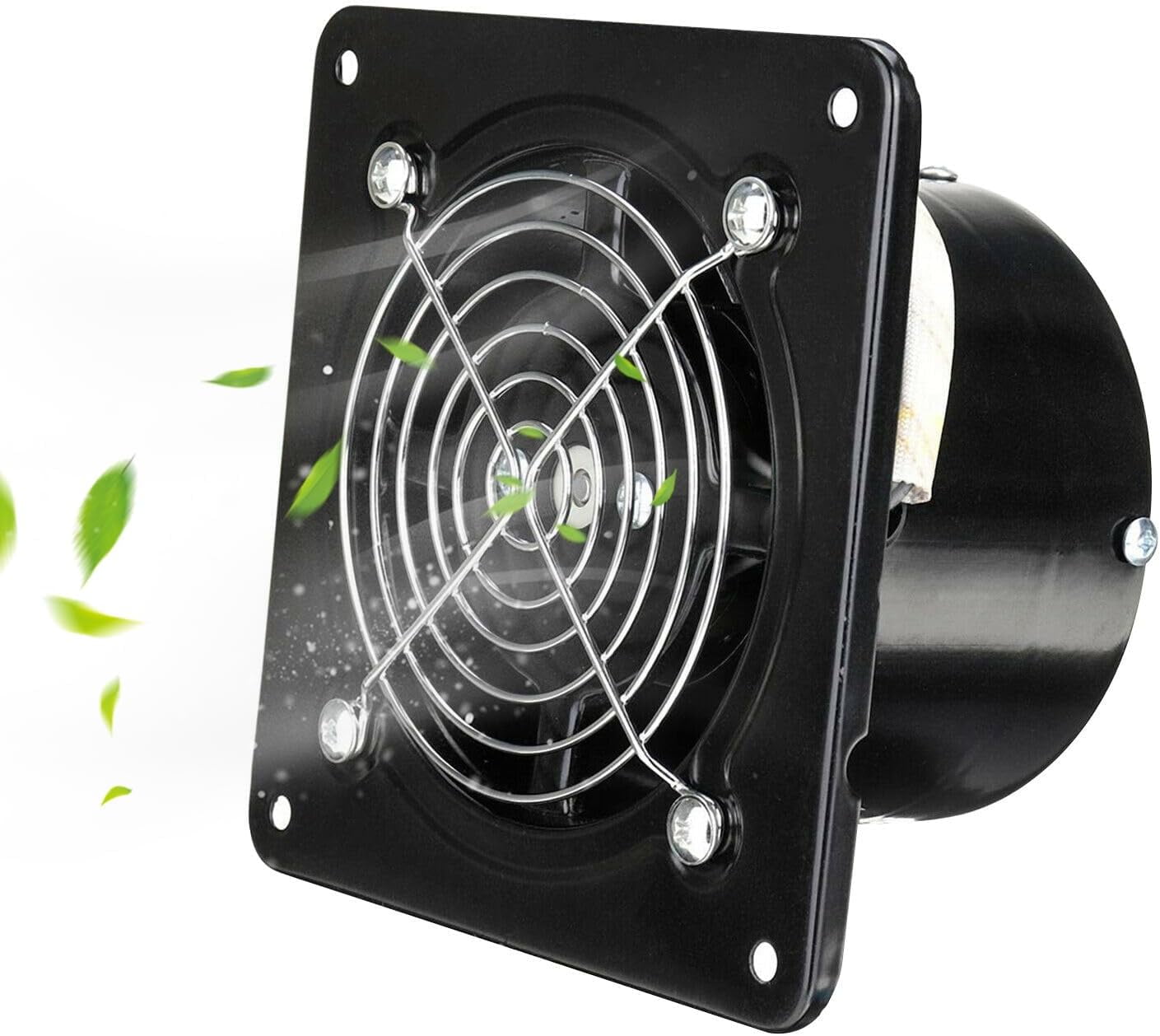 8 Inch Exhaust Fan | 450CFM 80W Through-Wall Installation Ventilation ...