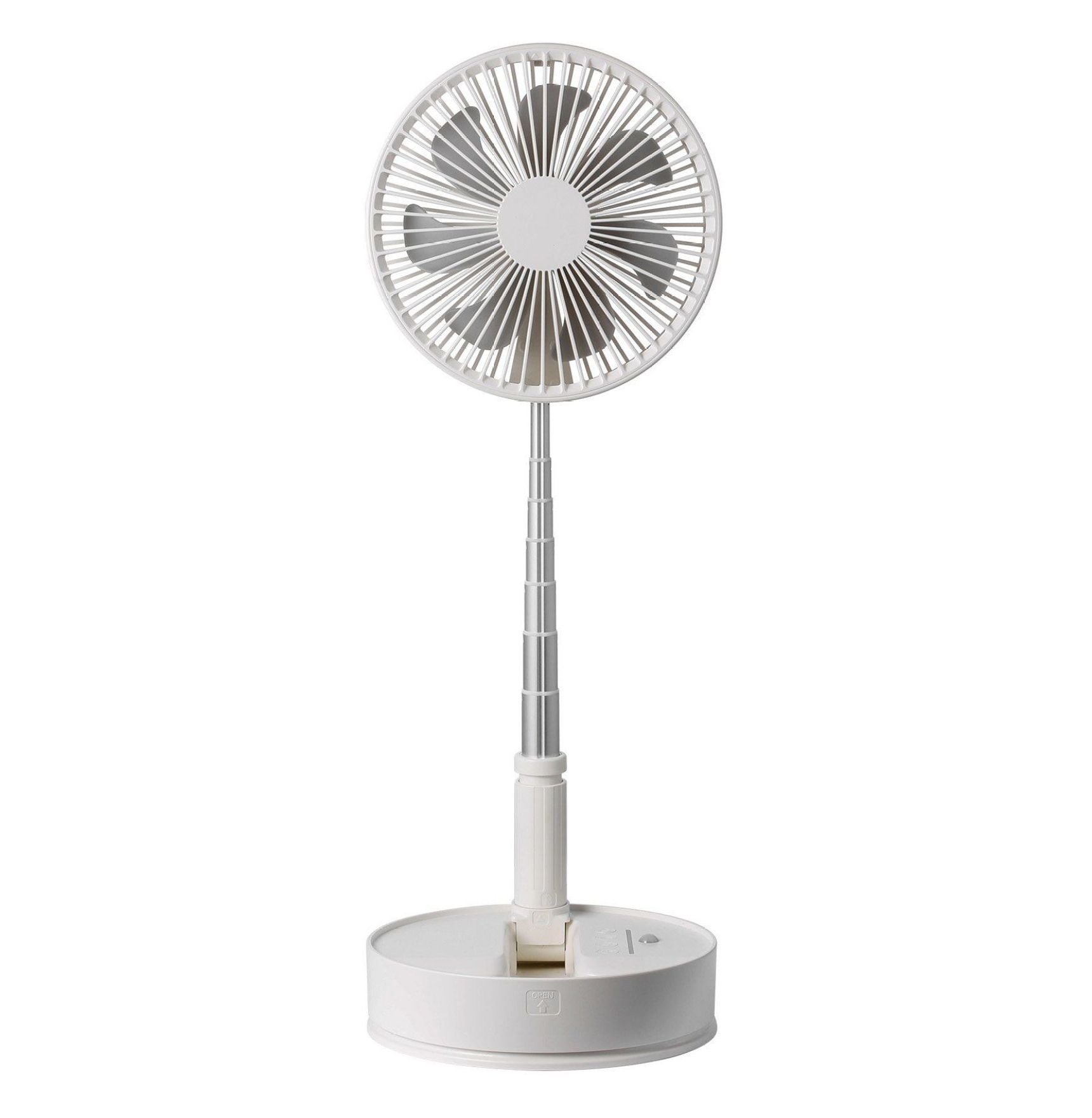 8 Inch Foldable Oscillating Standing Fan with Control, 4 Speed ...