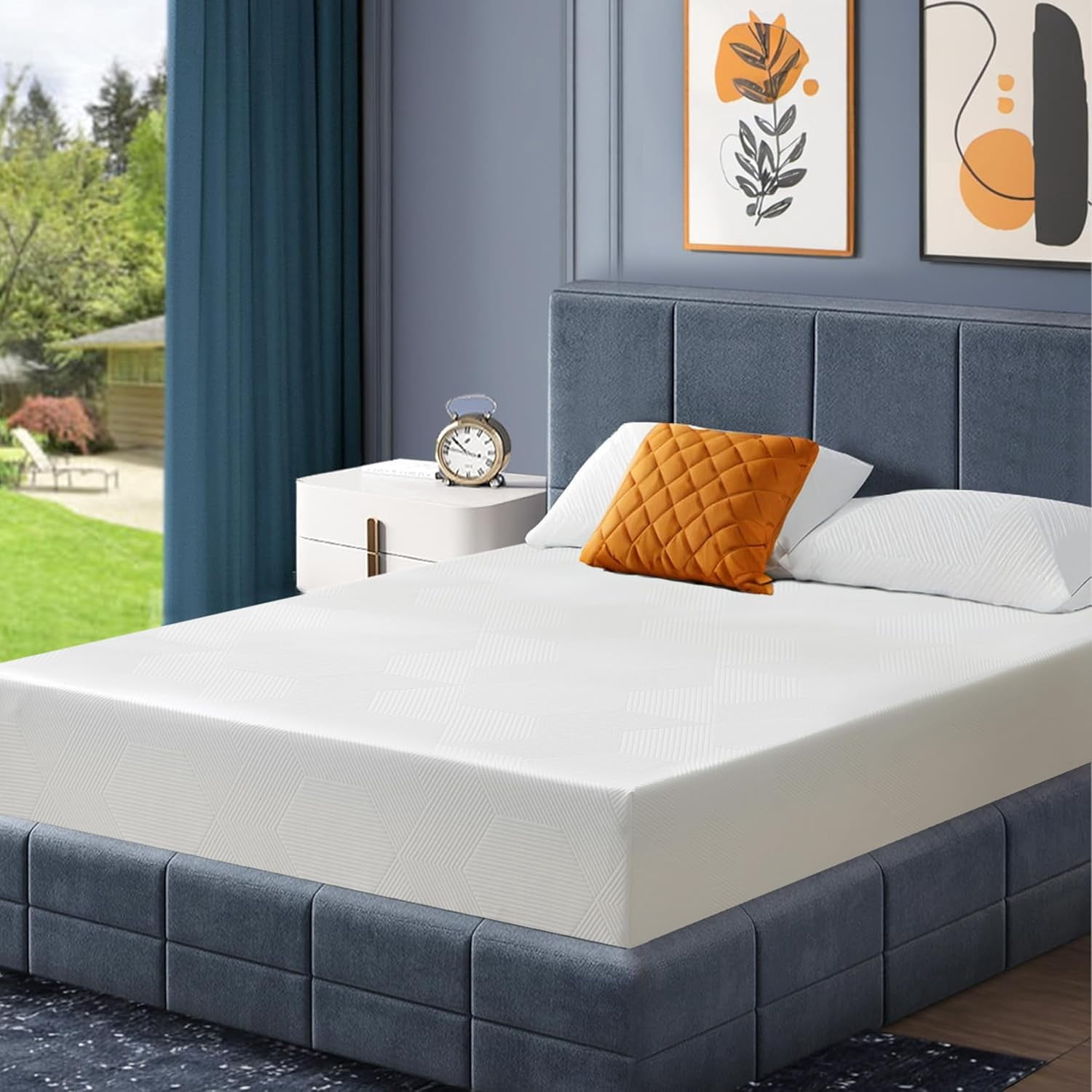 8 Inch Full Mattress Cooling Gel Memory Foam Mattress, CertiPUR-US ...