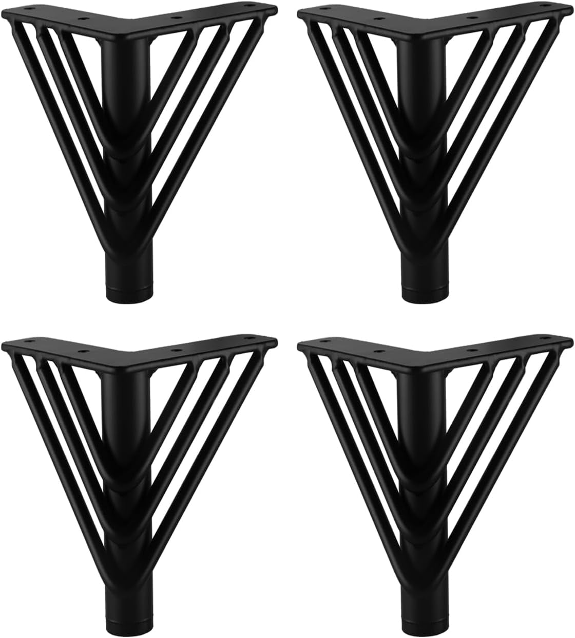 8 Inch Furniture Leg Black Triangle Shaped Hairpin Furniture Table Feet ...