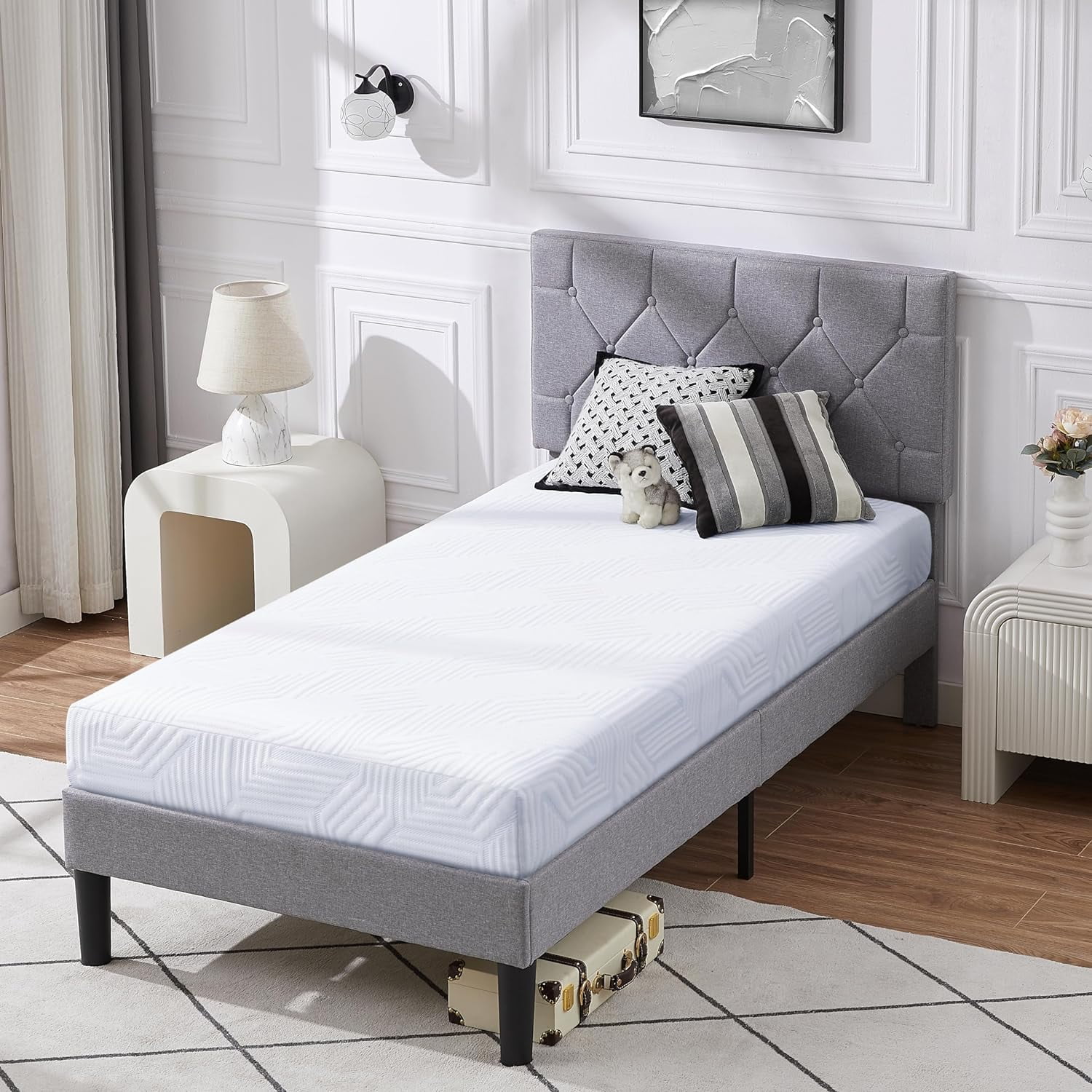 8 Inch Twin Gel Memory Foam Mattress, Medium Firm, Cool Sleep, Bed in a ...