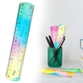 8 Inch Gradient Color Flexible Soft Ruler, Bendable Unbreakable PVC ...