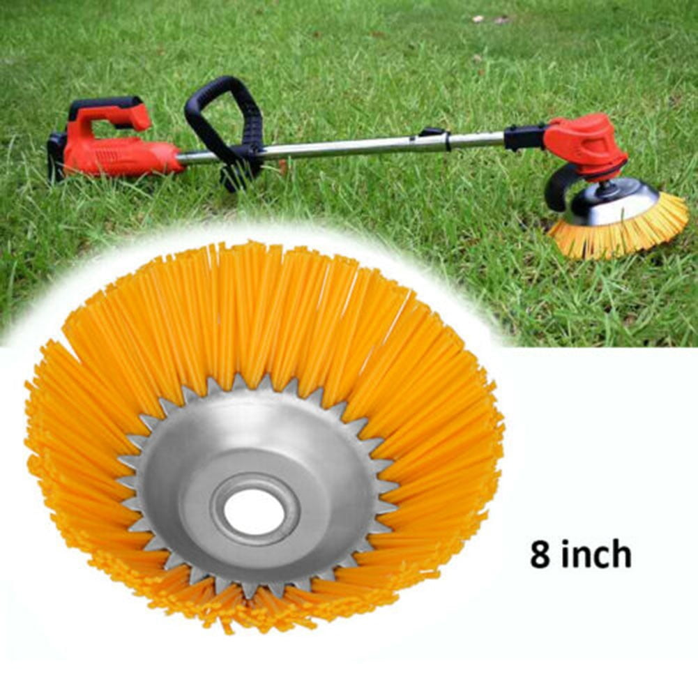8 Inch Grass trimmer Head Trimmer Brush Solid Nylon Wire Wheel Garden ...