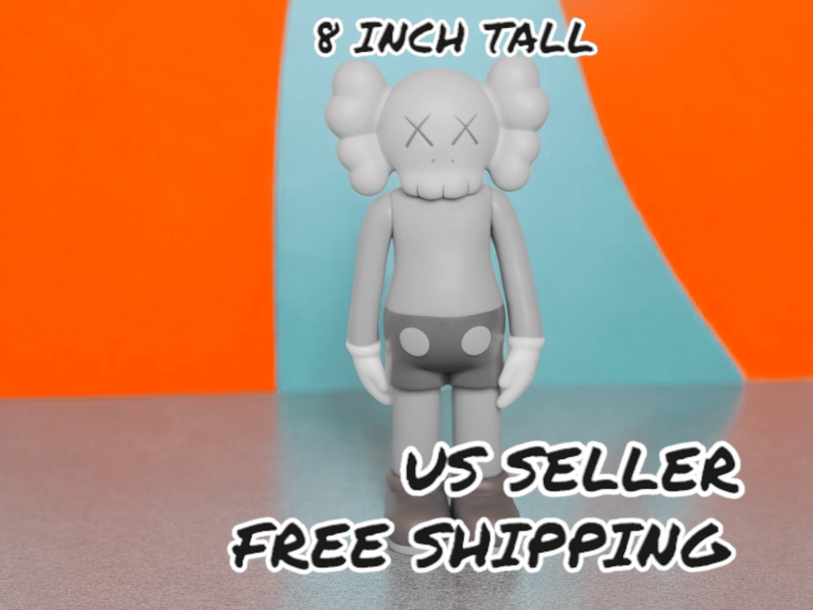 8 Inch Gray Kaws Open Edition, Flayed Small Vinyl Collectible With Box ...