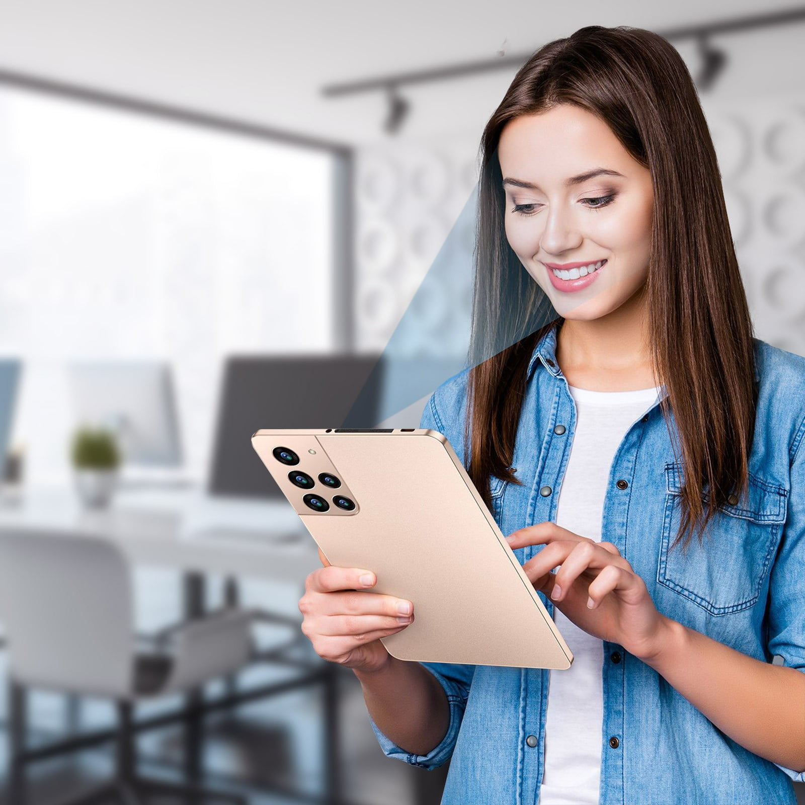 8-Inch HD Eye Protection Tablet, 2GB RAM, 16GB ROM, Android 10.0, GPS ...