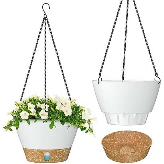 8 Inch Hanging Planters for Indoor Plants, Hanging Baskets for Plants ...