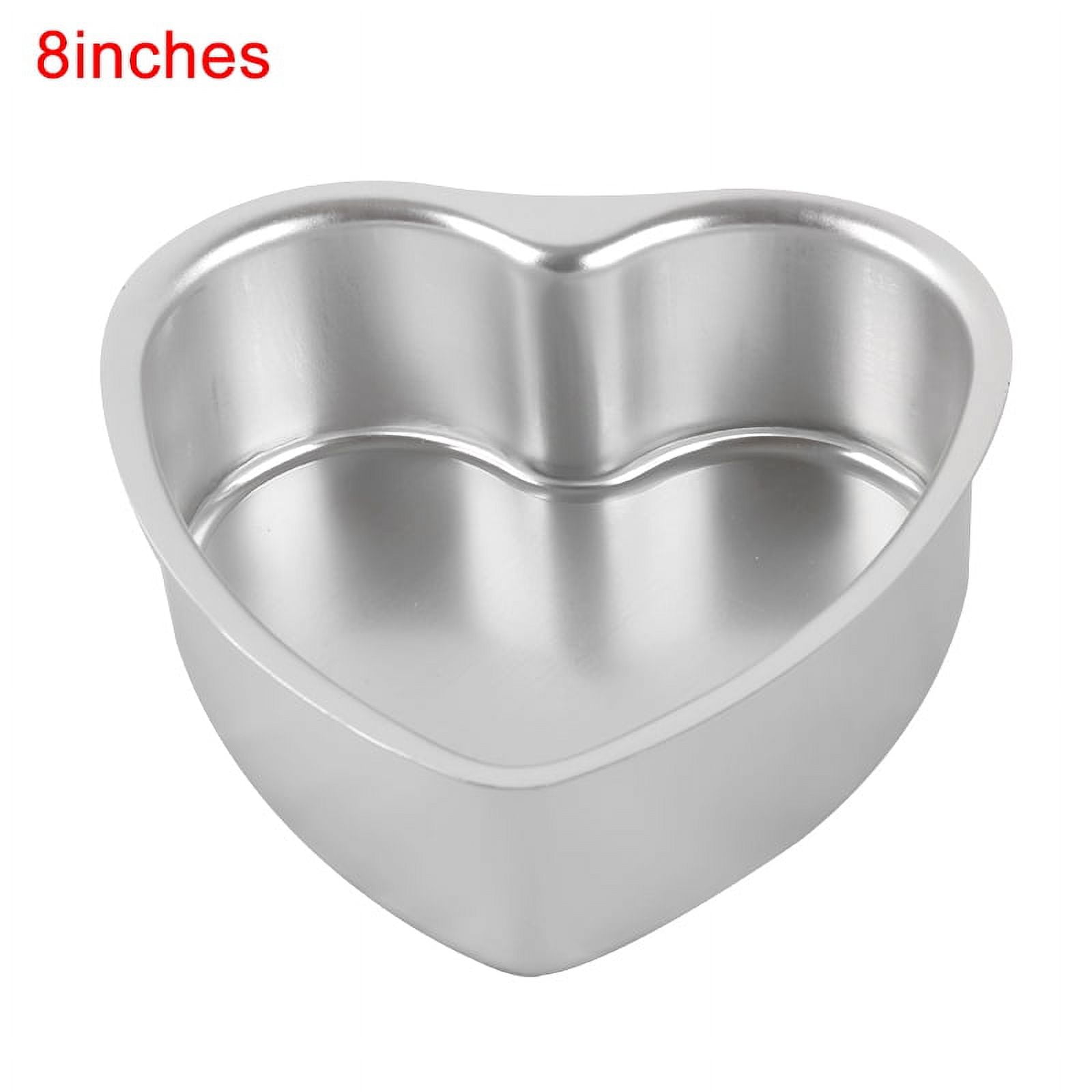 8 Inch Heart Shape Cake Mold Aluminium Alloy DIY Mousse Pastry Mould ...