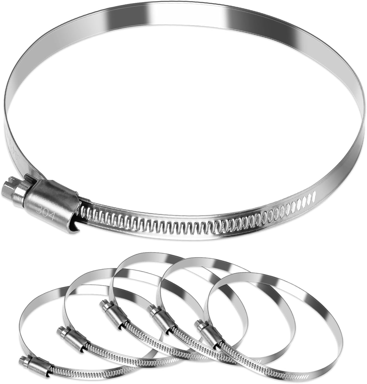 8 Inch Hose Clamps, Stainless Steel Pipe Clamps Dryer Hose Clamps ...
