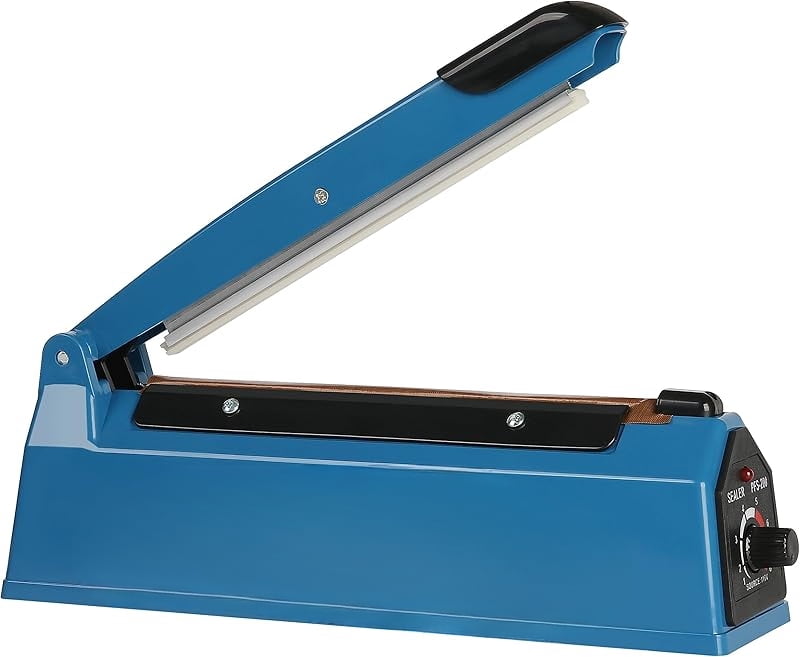 8 Inch Impulse Heat Sealer, Manual Poly Machine for Plastic Bags PE PP ...