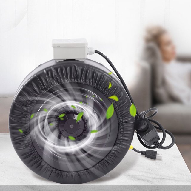 8 Inch Inline Duct Fan with Speed Controller 677 CFM Inline Duct ...