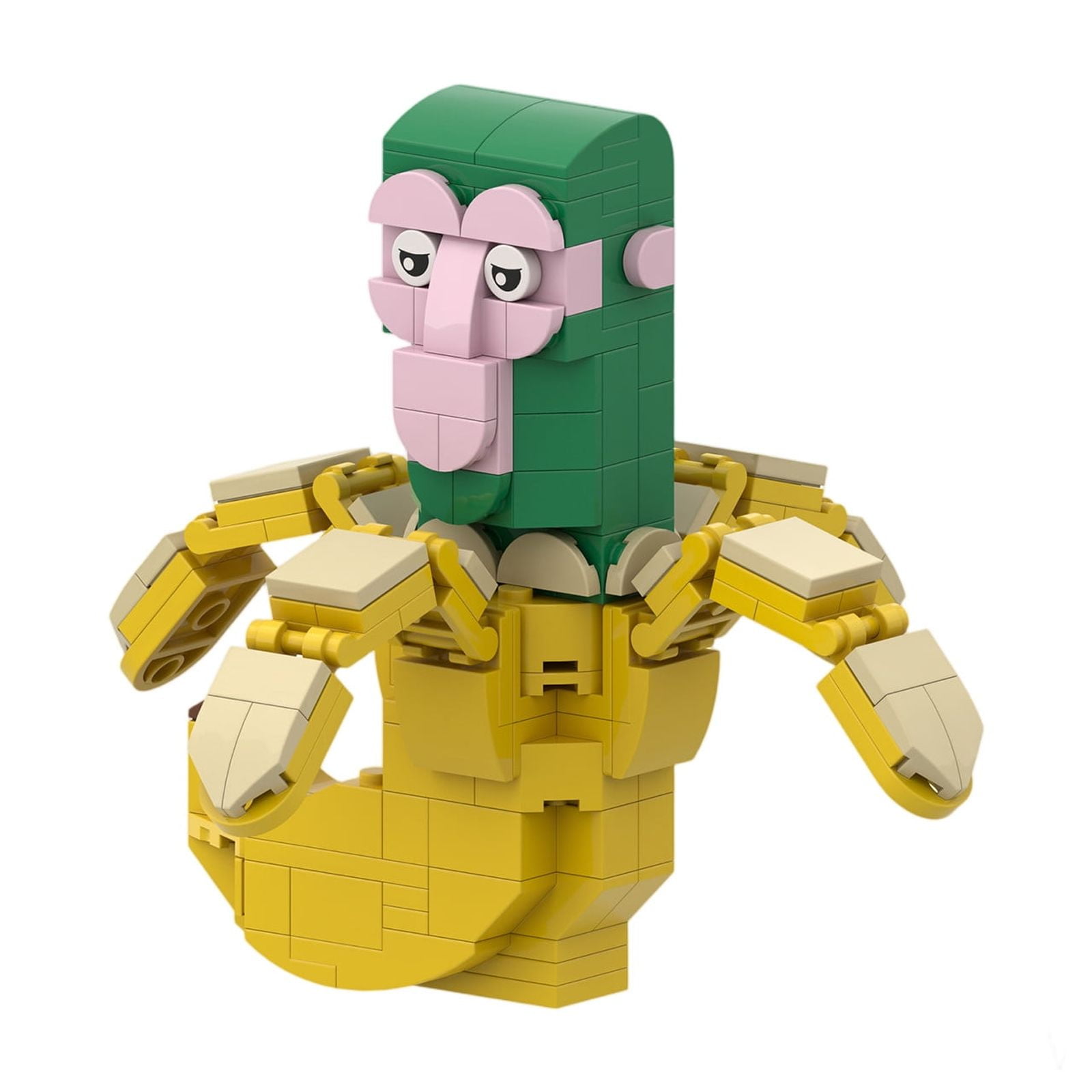 8 Inch, Italian Brainrot Banana Monkey Building Blocks Set Parent-Child ...