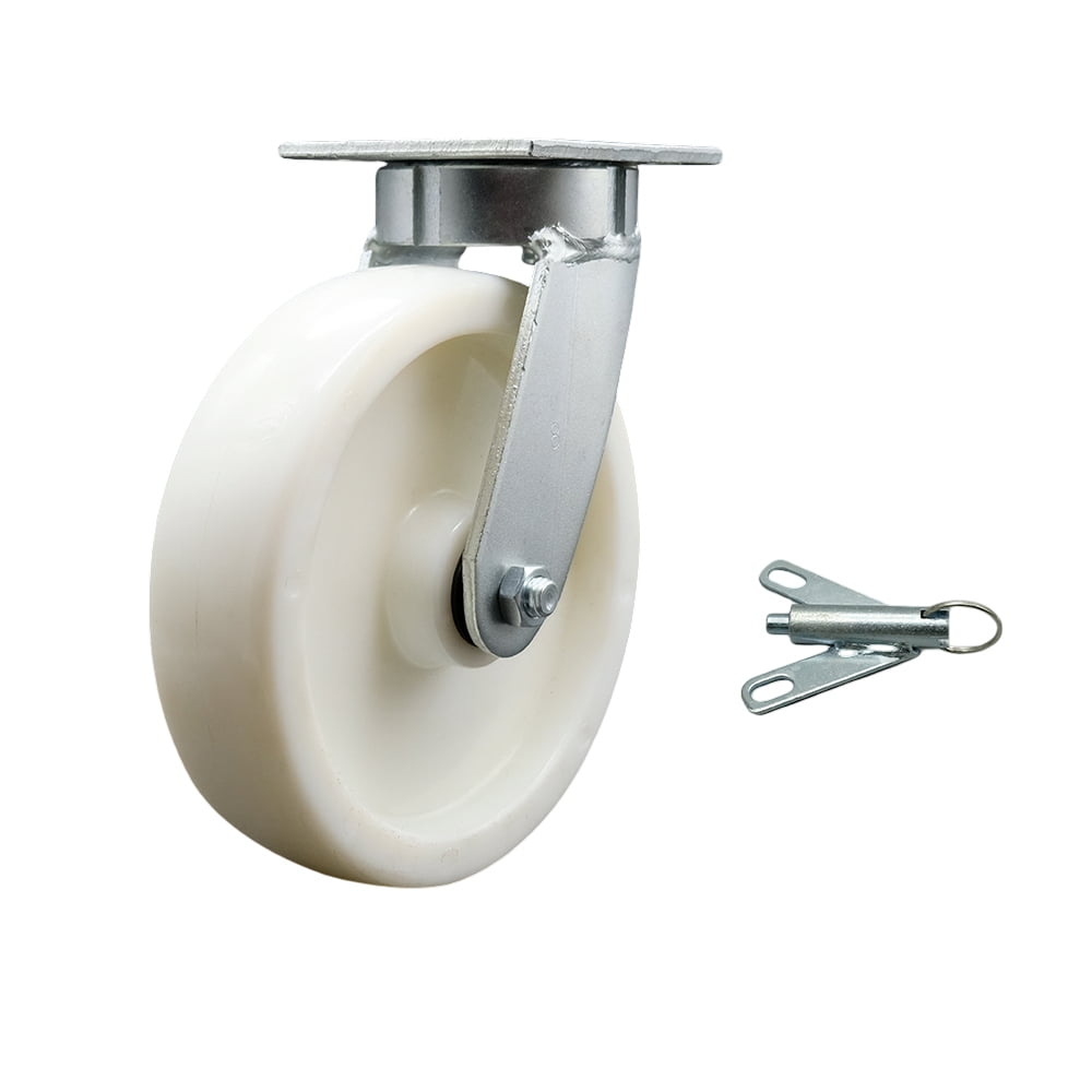 8 Inch Kingpinless Nylon Wheel Swivel Caster with Swivel Lock Service ...