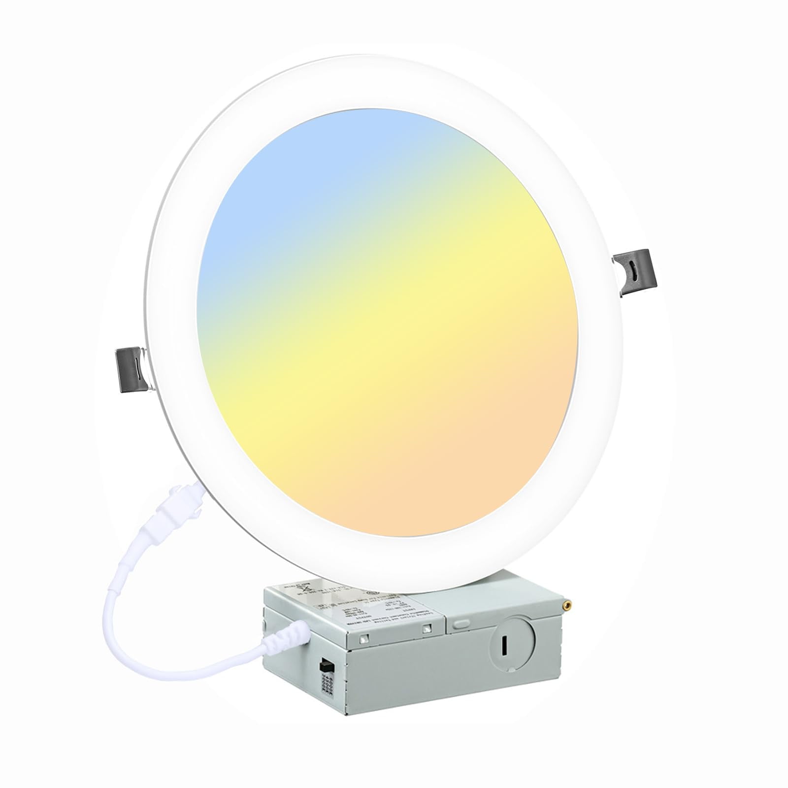 8 Inch LED Recessed Lighting with Junction Box Ultra-Thin, 3000K/4500K ...