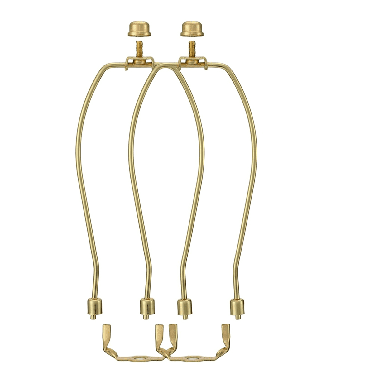 8 Inch Lamp Harp 2 Sets, Detachable Shade Holder for Table Lamps, with ...