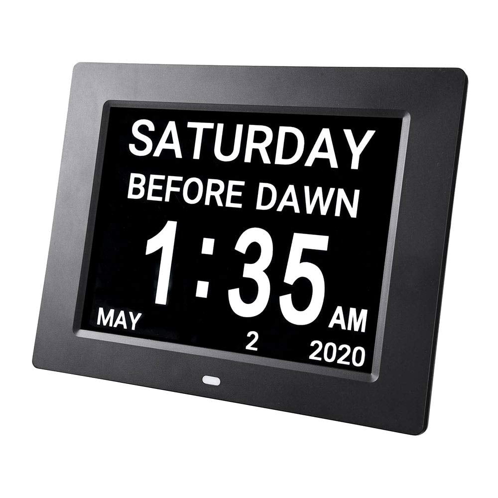 8 Inch Large Digital Calendar LCD Day Clock For Elderly 8 Alarms 8-inch-large-digital-calendar-lcd-day-clock-for-elderly-8-alarms