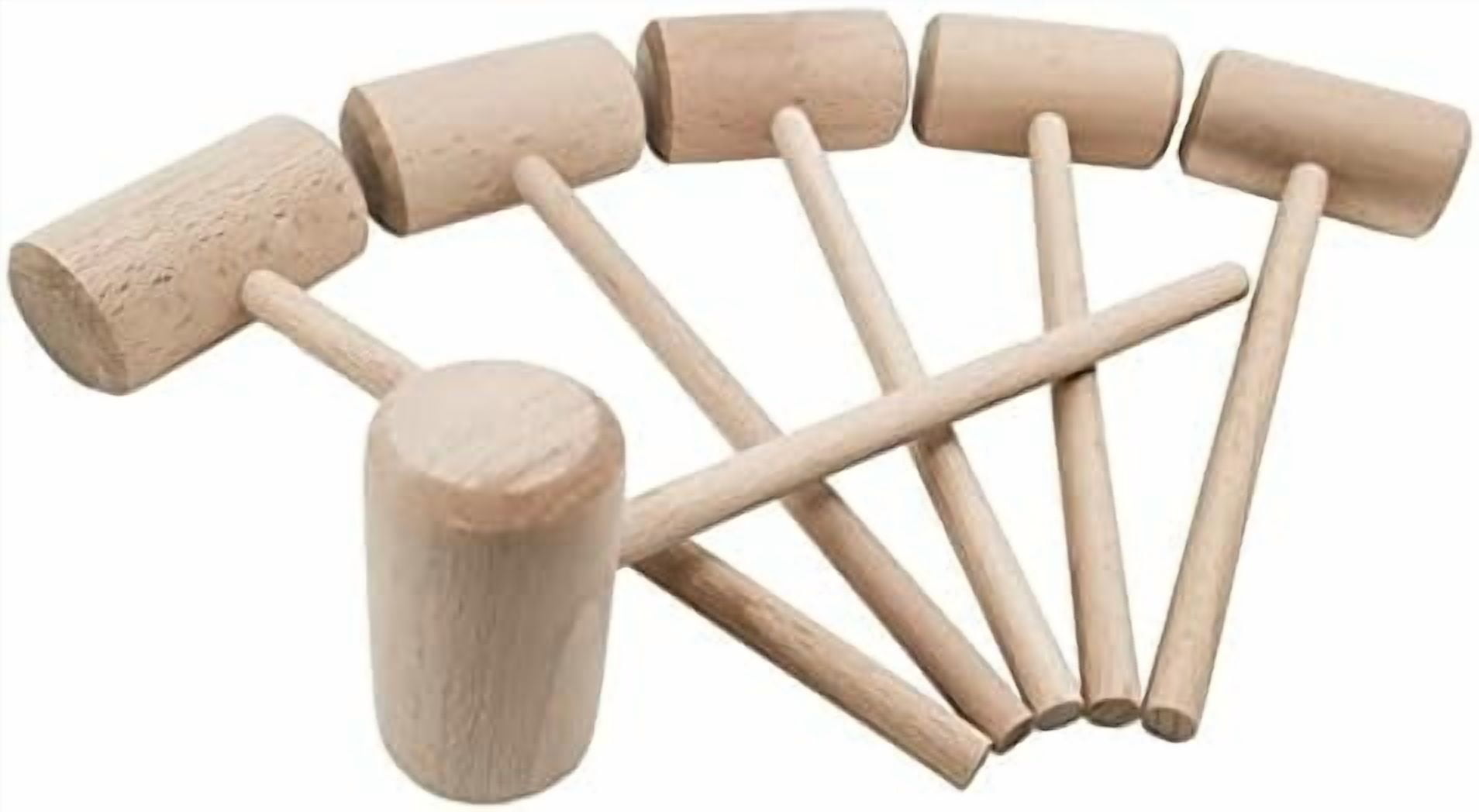 8-Inch Large Wooden Crab Lobster Mallet, Seafood Hammers Shellfish ...