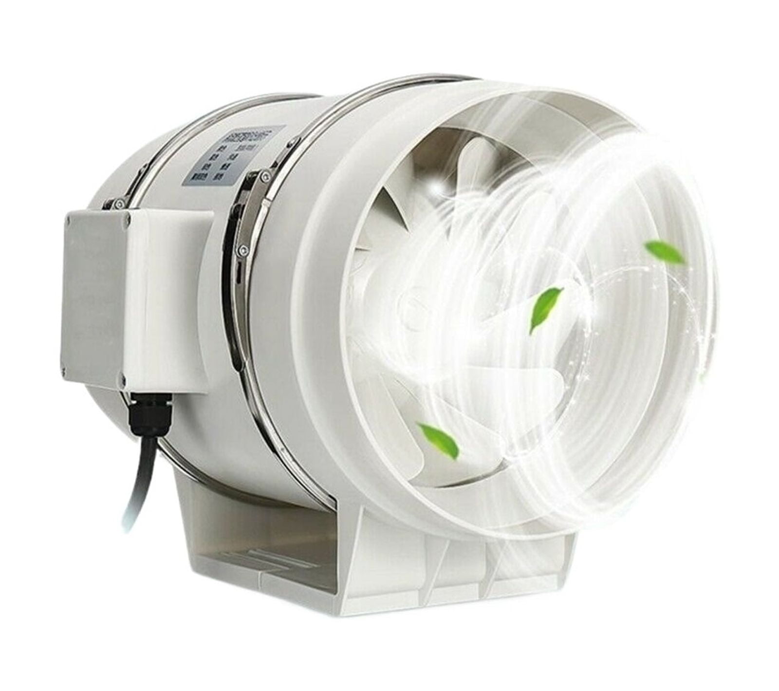 8 Inch Low Noise Inline Duct Hydroponic Air Blower Fan Exhaust Fan For ...