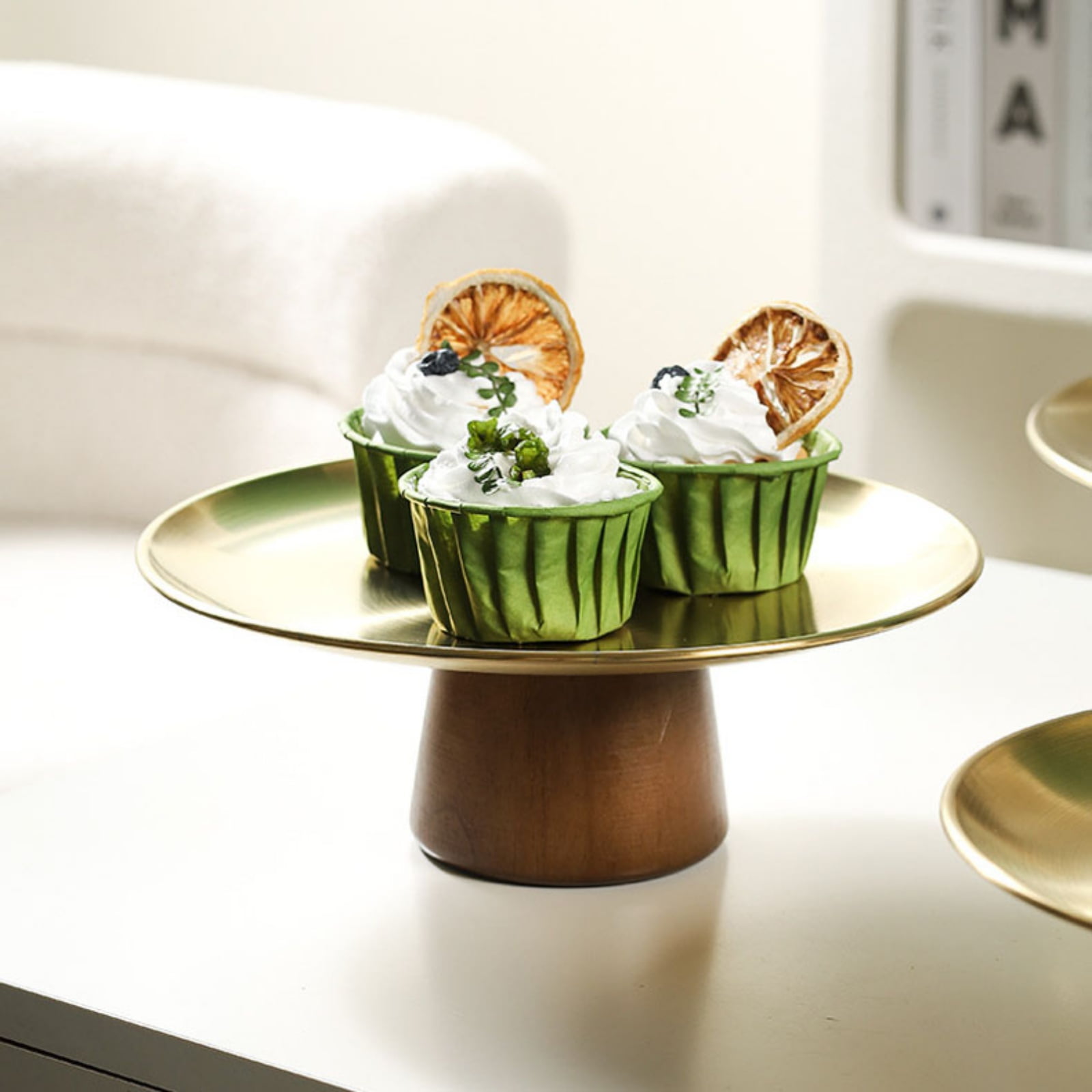 8-Inch Metal Cake Stand, Round Dessert Stand, Cupcake Stand for ...