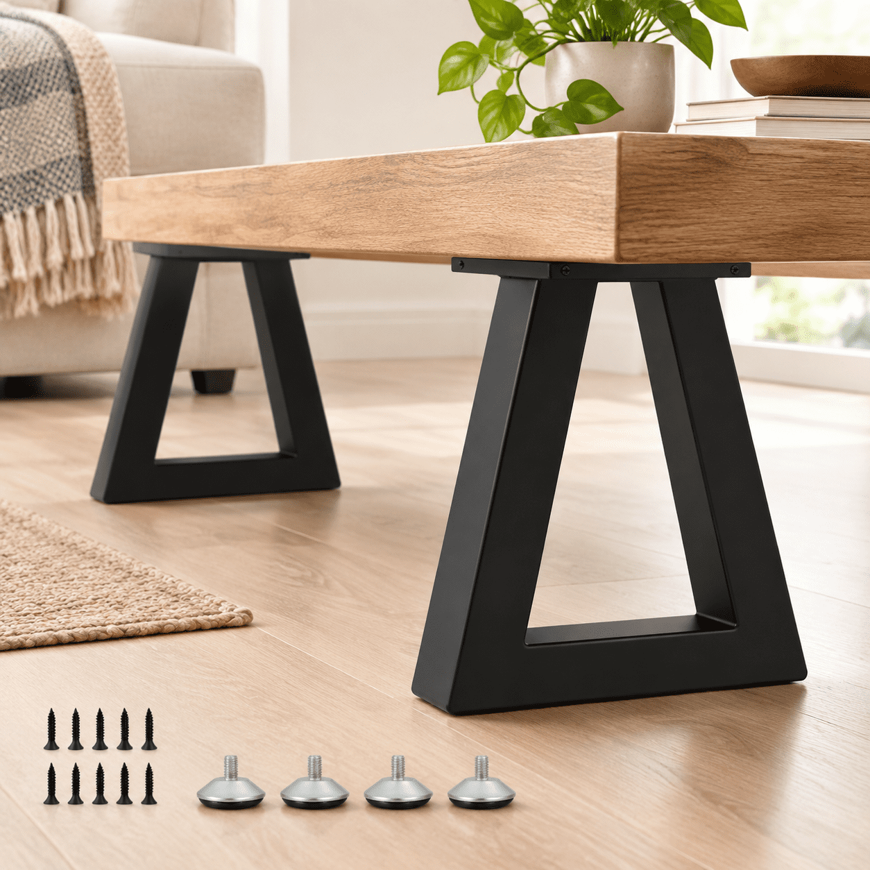 8 Inch Metal Table Heavy Duty Steelniture For Diy Sofa Couch Bench ...