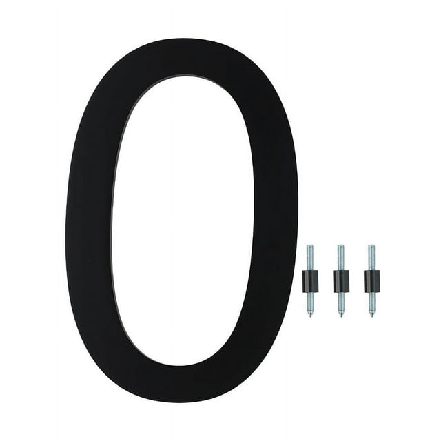 8 Inch Modern Floating House Numbers Large Black Shadow Home Address ...