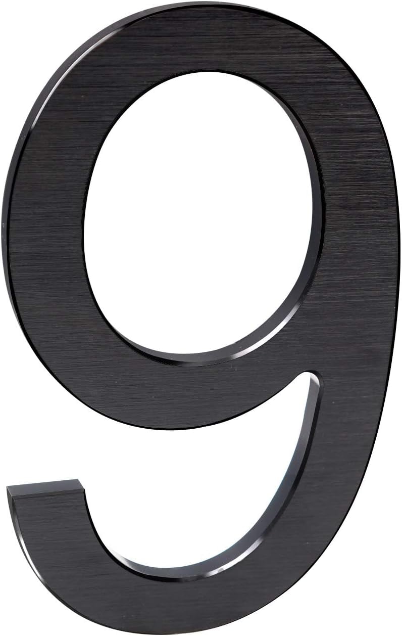 8 Inch Modern House Numbers - Premium Aluminum Floating Home Address ...