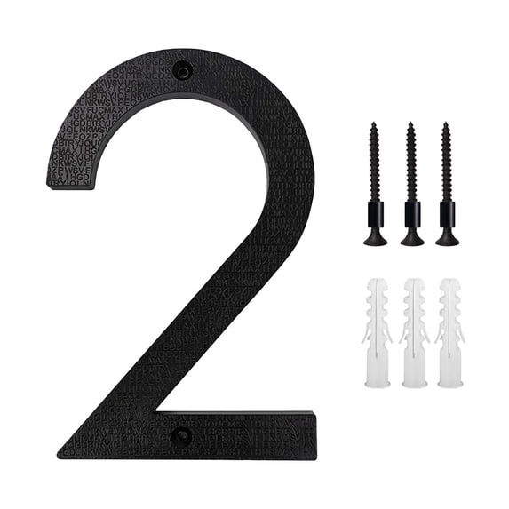8 Inch Modern House Numbers and Letters, Weatherproof Plastic Address ...