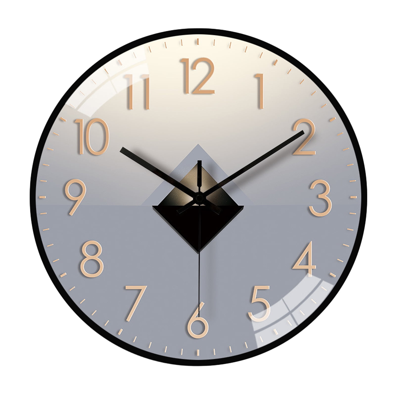 8 Inch Modern Wall Clock Silent Non-Ticking Battery Operated Wall ...