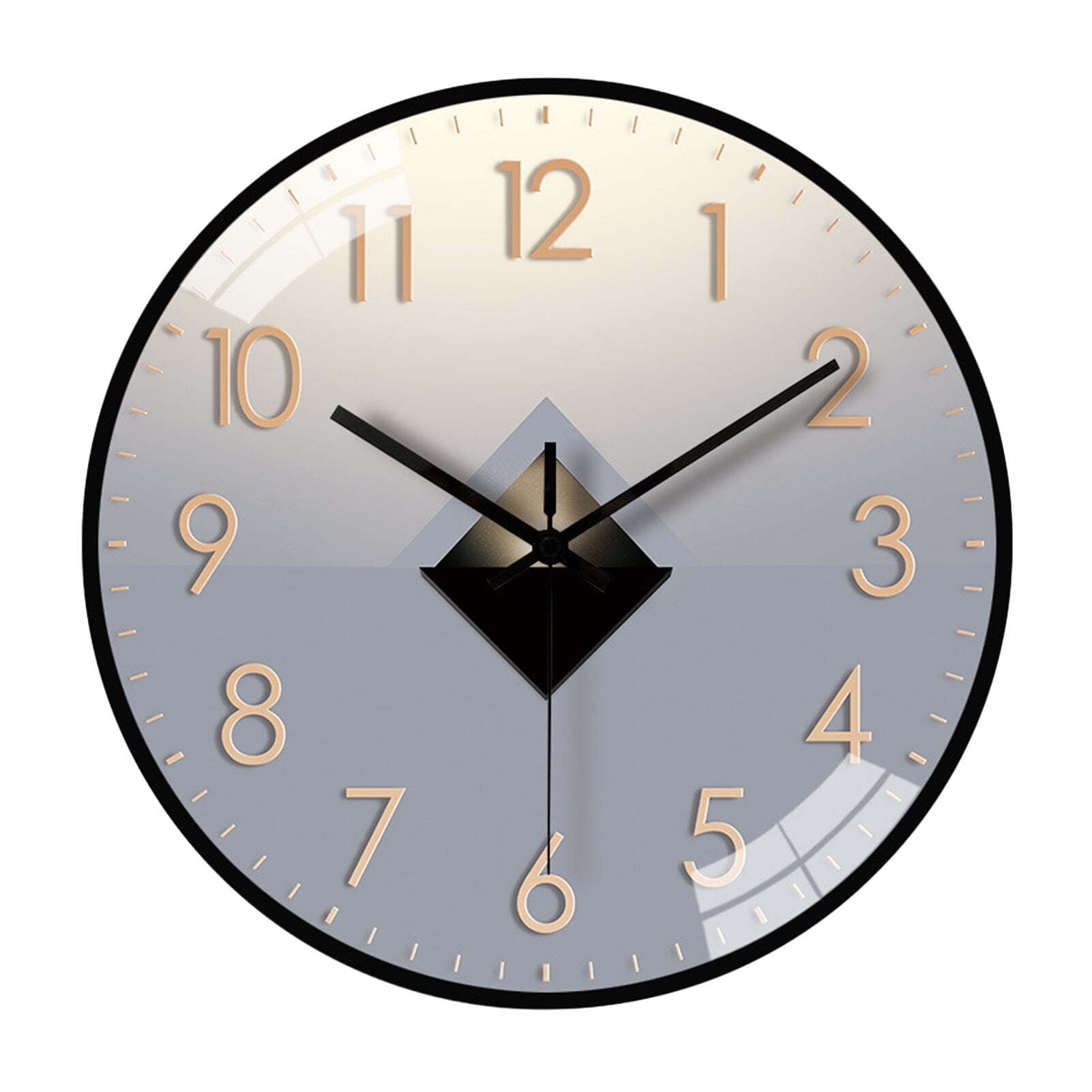 8 Inch Modern Wall Clock Silent Non-Ticking Battery Operated Wall ...