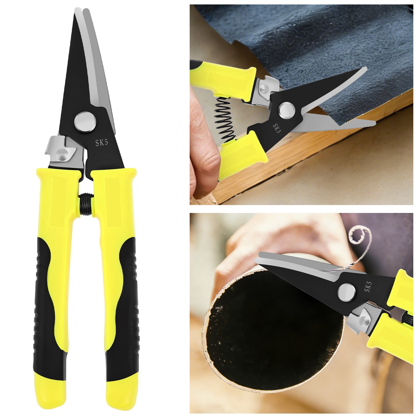 8 Inch Multifunctional Tin Snips Practical Straight/Offset Metal Cutter ...