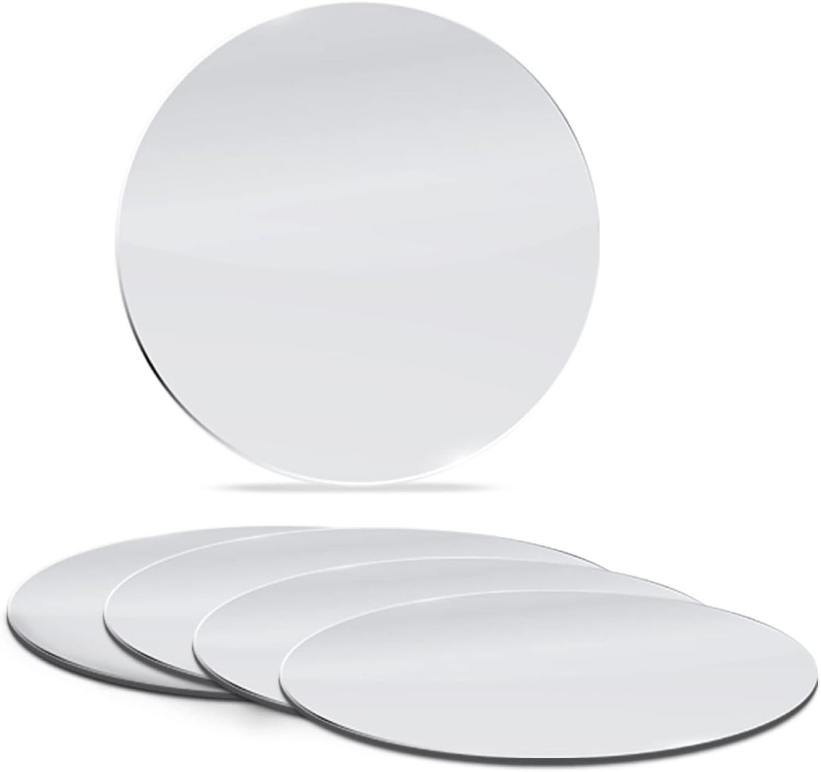 8 Inch, Pack of 3 Small Mirrors for Crafts, Round Mirror for Tables at ...