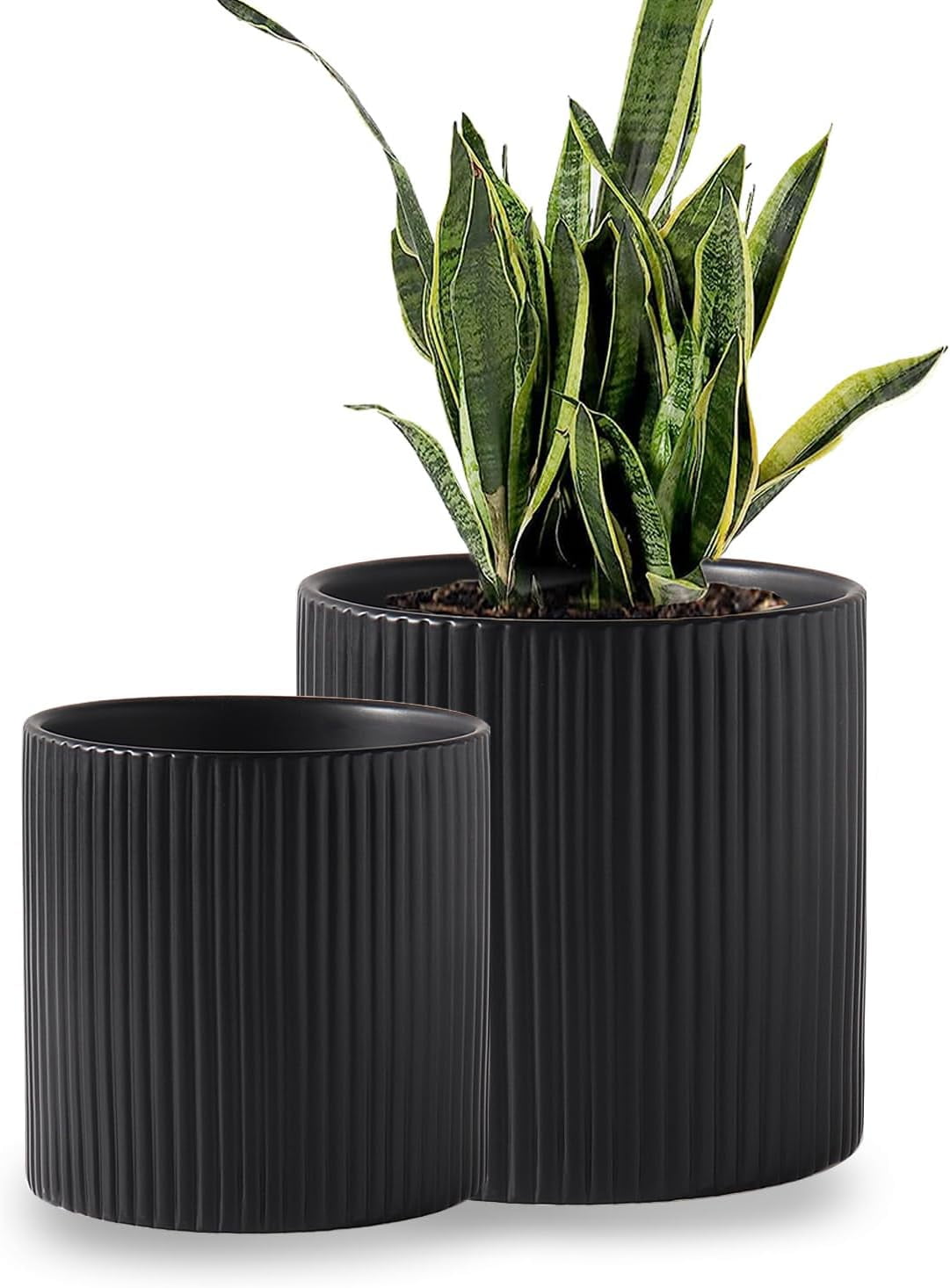 8 Inch Plant Pot, Planters for Indoor Plants, Large Ceramic Pots for ...