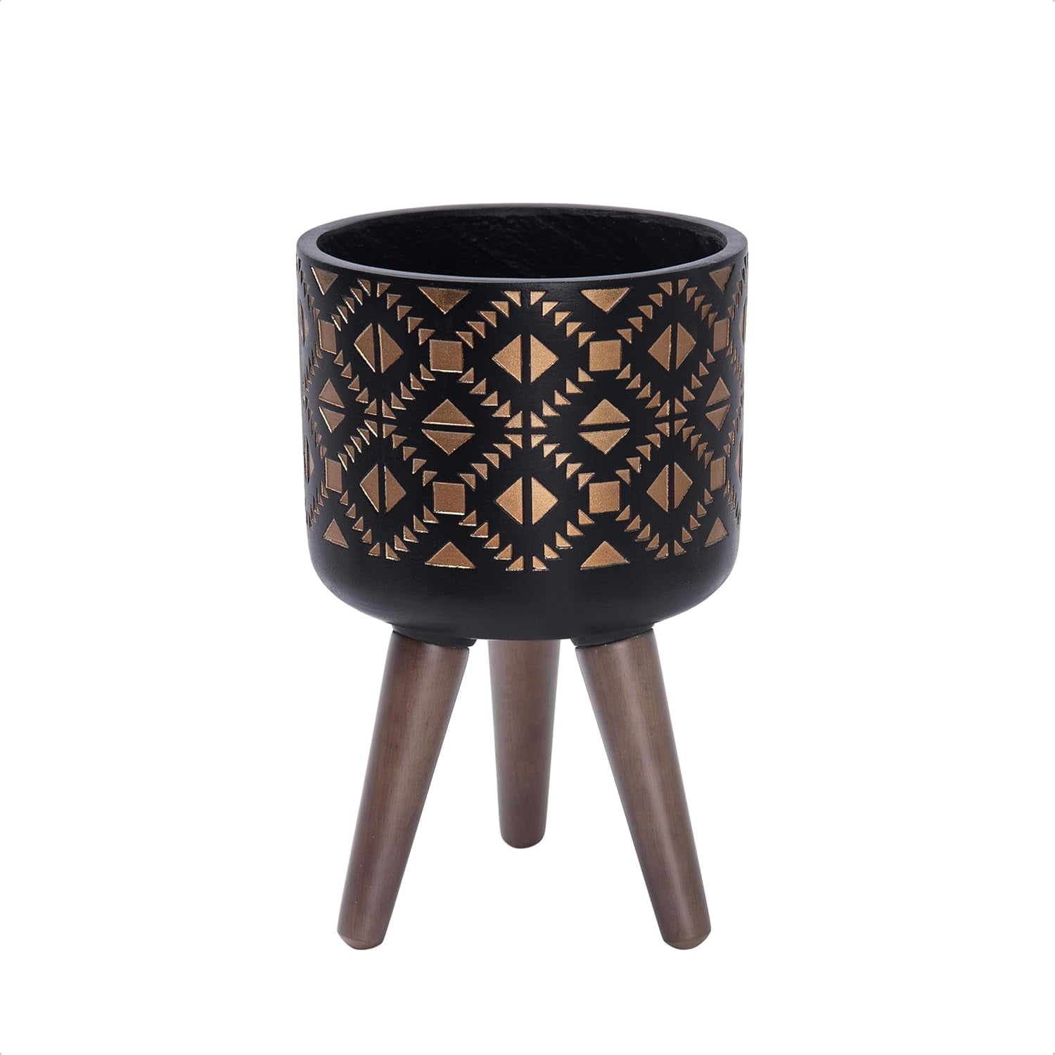 8 Inch Planter Pot with Stand, Mid-Century Tall Plant Pot with Legs for ...