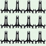 8 Inch Plastic Easel Board Display Stand, Set of 24, Black, Small Photo ...
