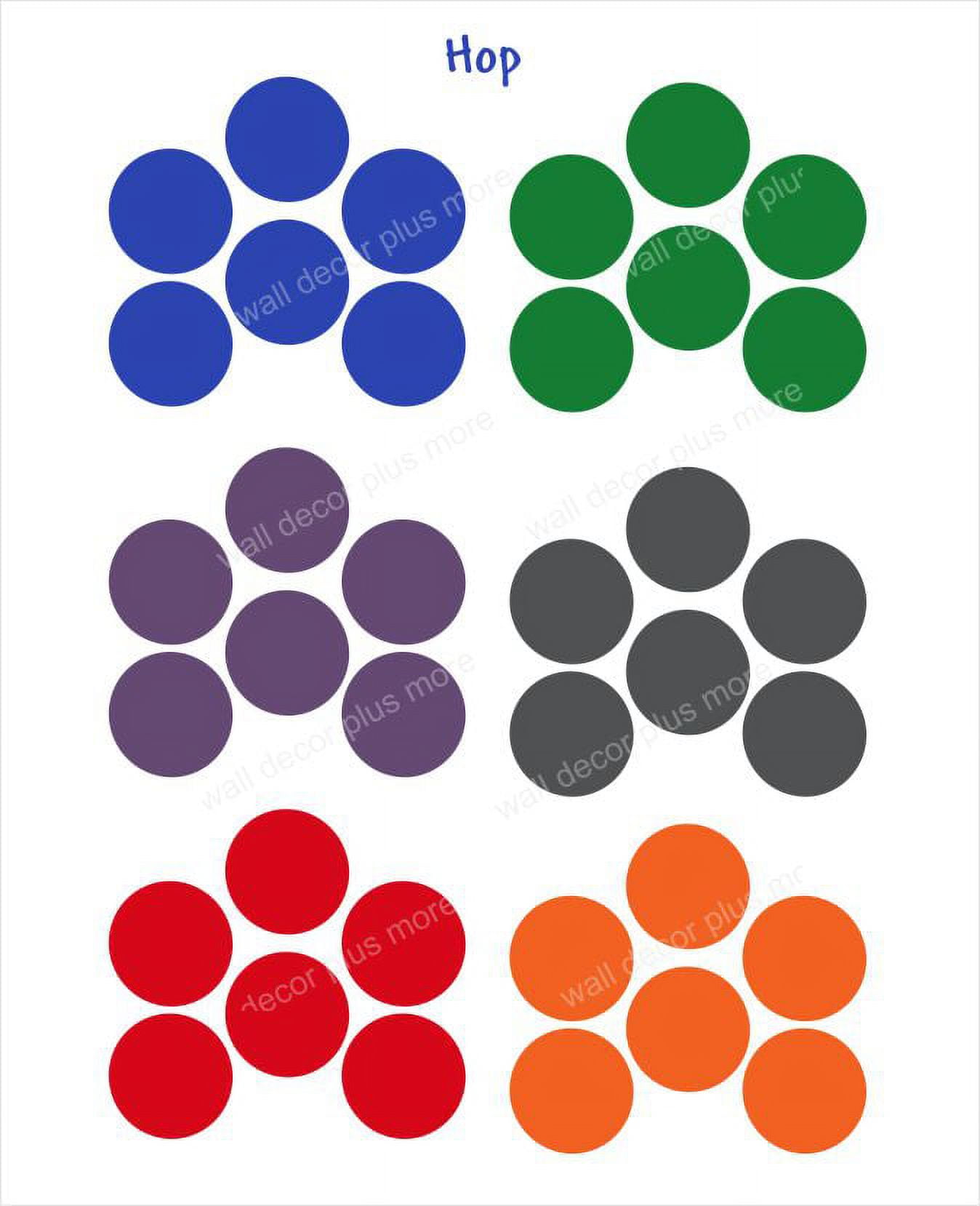 8-Inch Polka Dot Stickers Sensory Path Vinyl Decals School Hallway Hop ...